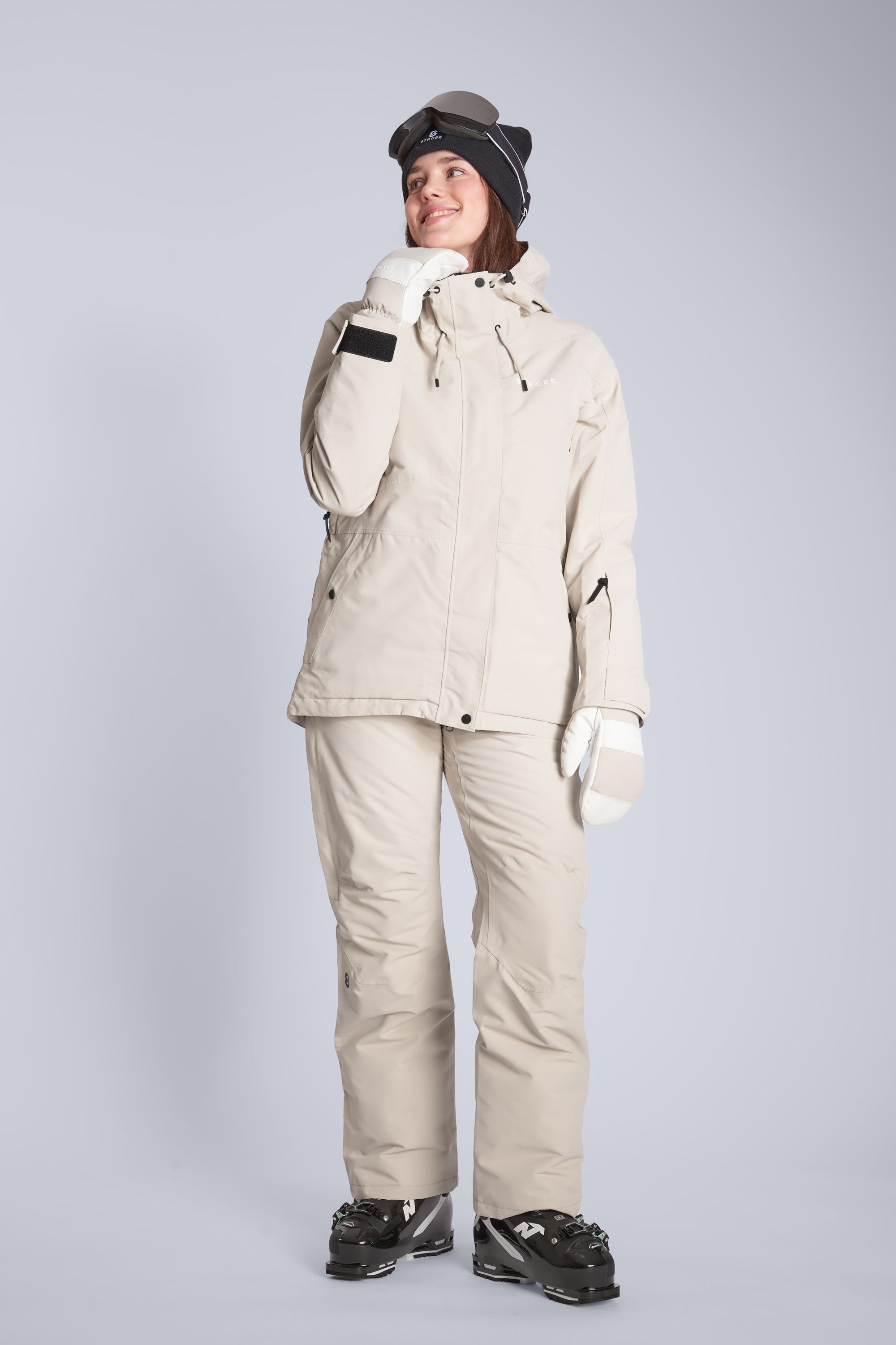Veste de ski Aura Lt Beige - Femmes - Strobe